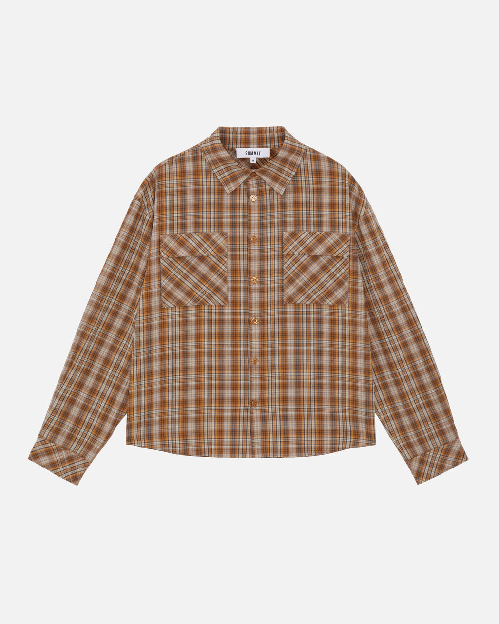 CHECK SHIRT - BURNT ORANGE – Summit