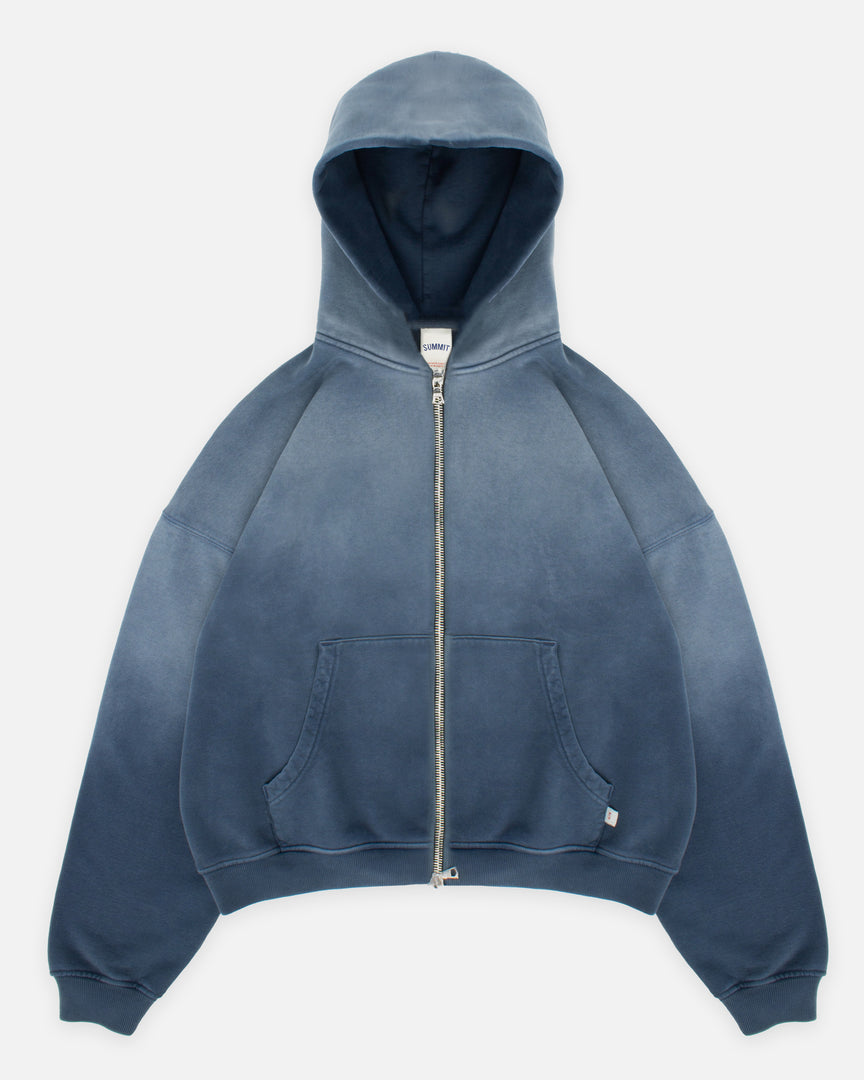 SUN FADE ZIP HOODIE - BLUEBERRY – Summit